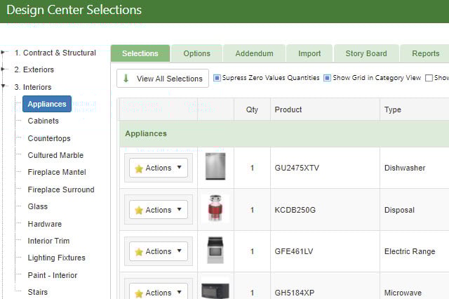 Homebuilder Selections